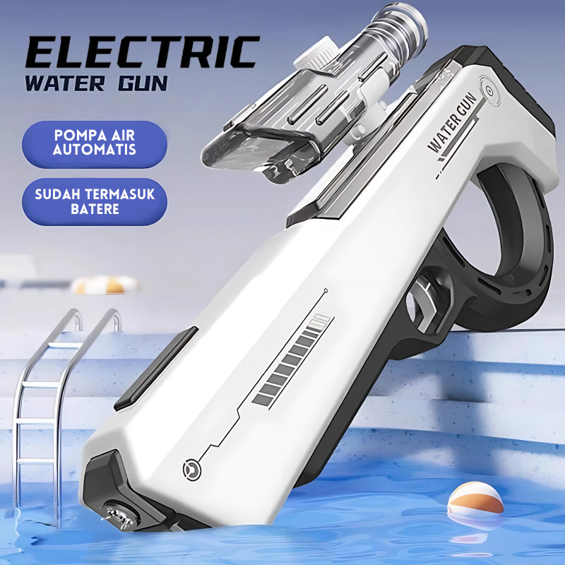 Jual Toy Studio Pistol Air Elektrik Pompa Air Automatis Mainan Anak Water Gun Tembakan Automatis ...