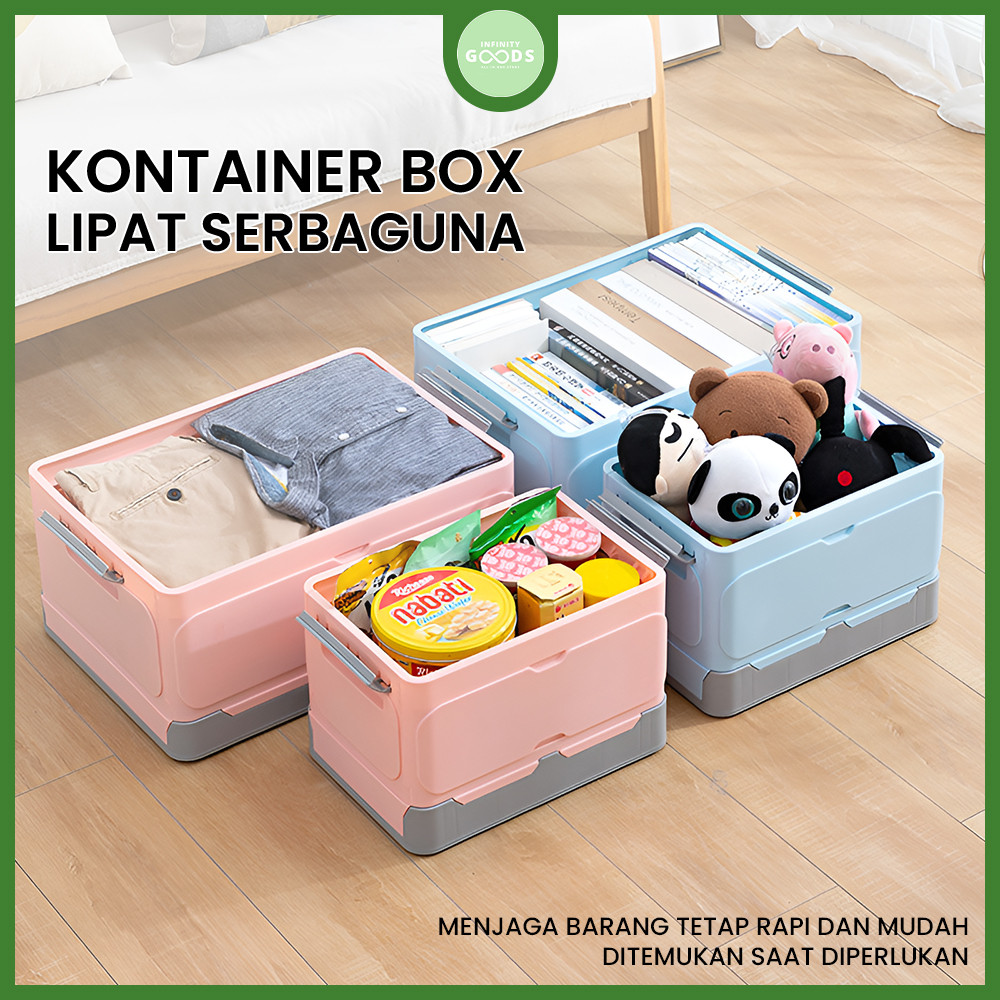 Jual KAN Kontainer Box Lipat Plastik Serbaguna Storage Foldable ...