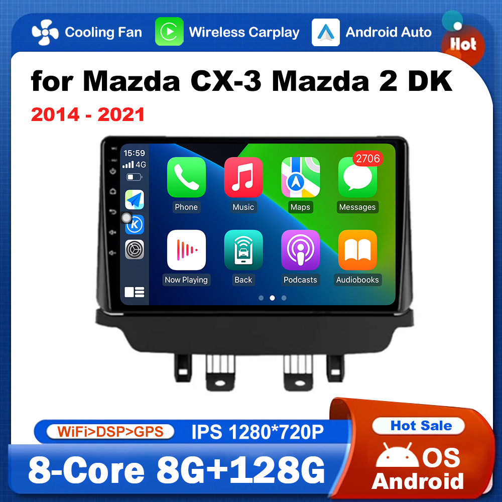 Jual Car Radio Multimedia Player for Mazda CX-3 Mazda 2 DK 2014 - 2021 ...