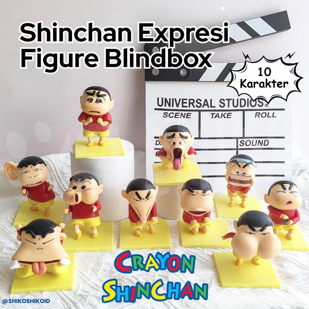 Jual BBSexp Blind Box Shinchan Crayon Shin-chan Wajah Ekspresif ...