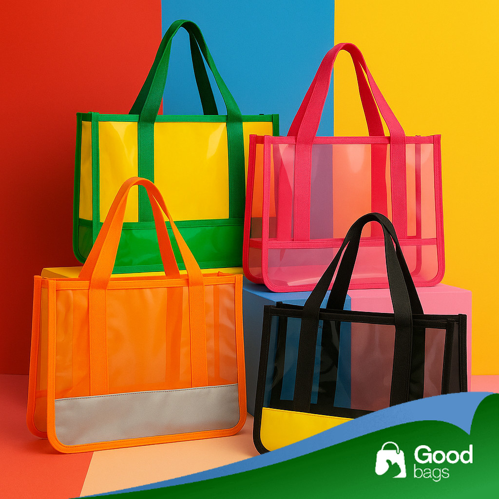 Jual Tas Mika PVC Warna Polos / Totebag Mika PVC Warna Polos / Tas PVC ...