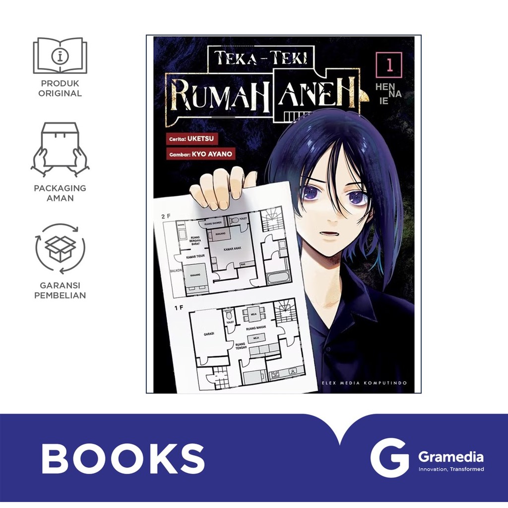 Jual Teka-Teki Rumah Aneh - Hen Na Ie 01 ( Uketsu, Kyo Ayano ) | Shopee ...