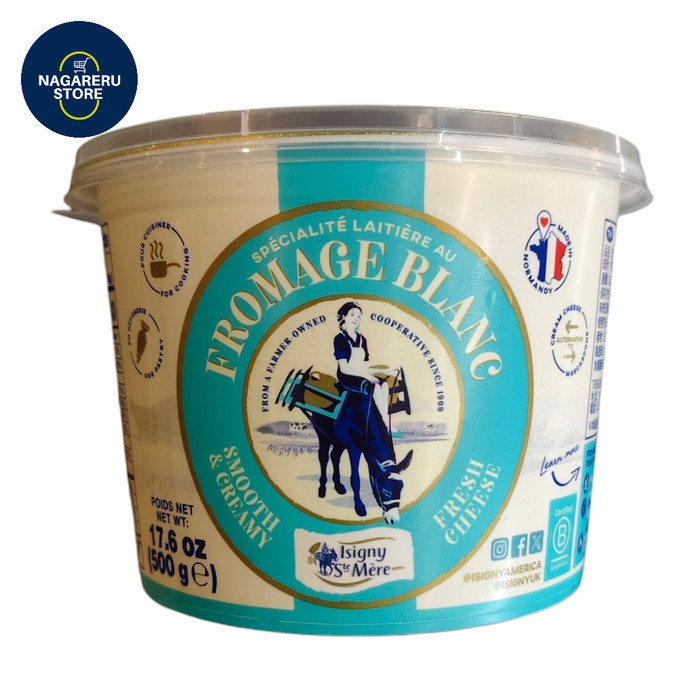 Jual Isigny sainte mere fromage blanc (keju) 40% 500gr | Shopee Indonesia