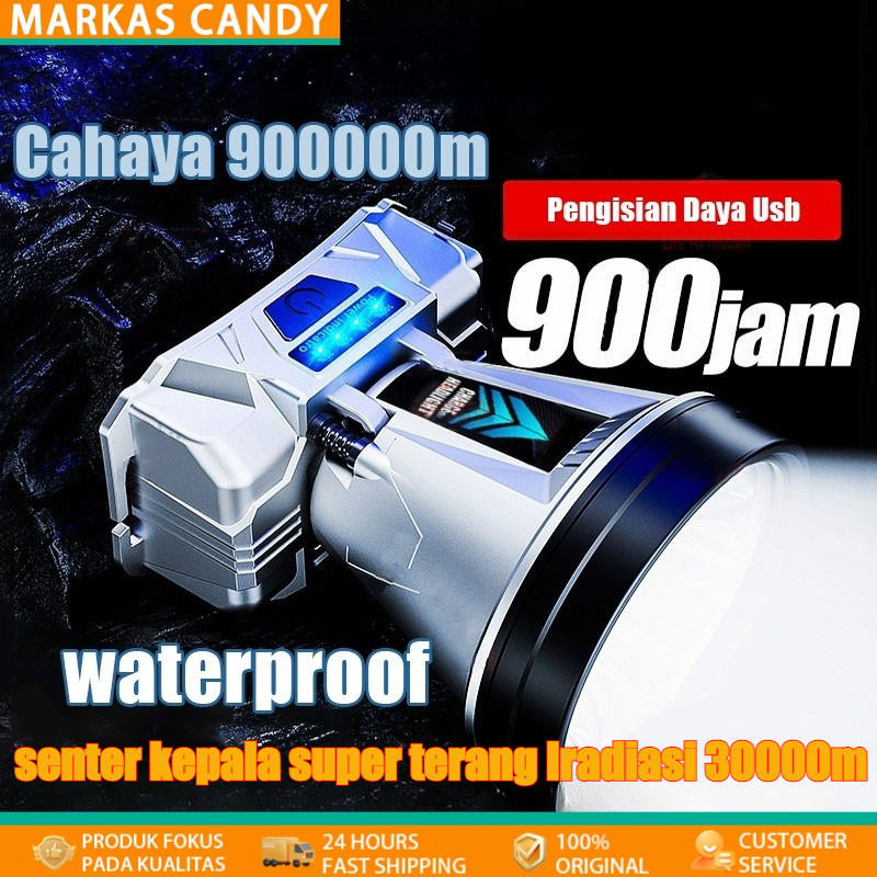 Jual COD LED Headlamp 500Watt Penerangan terus menerus selama 800 jam senter super terang lampu ...