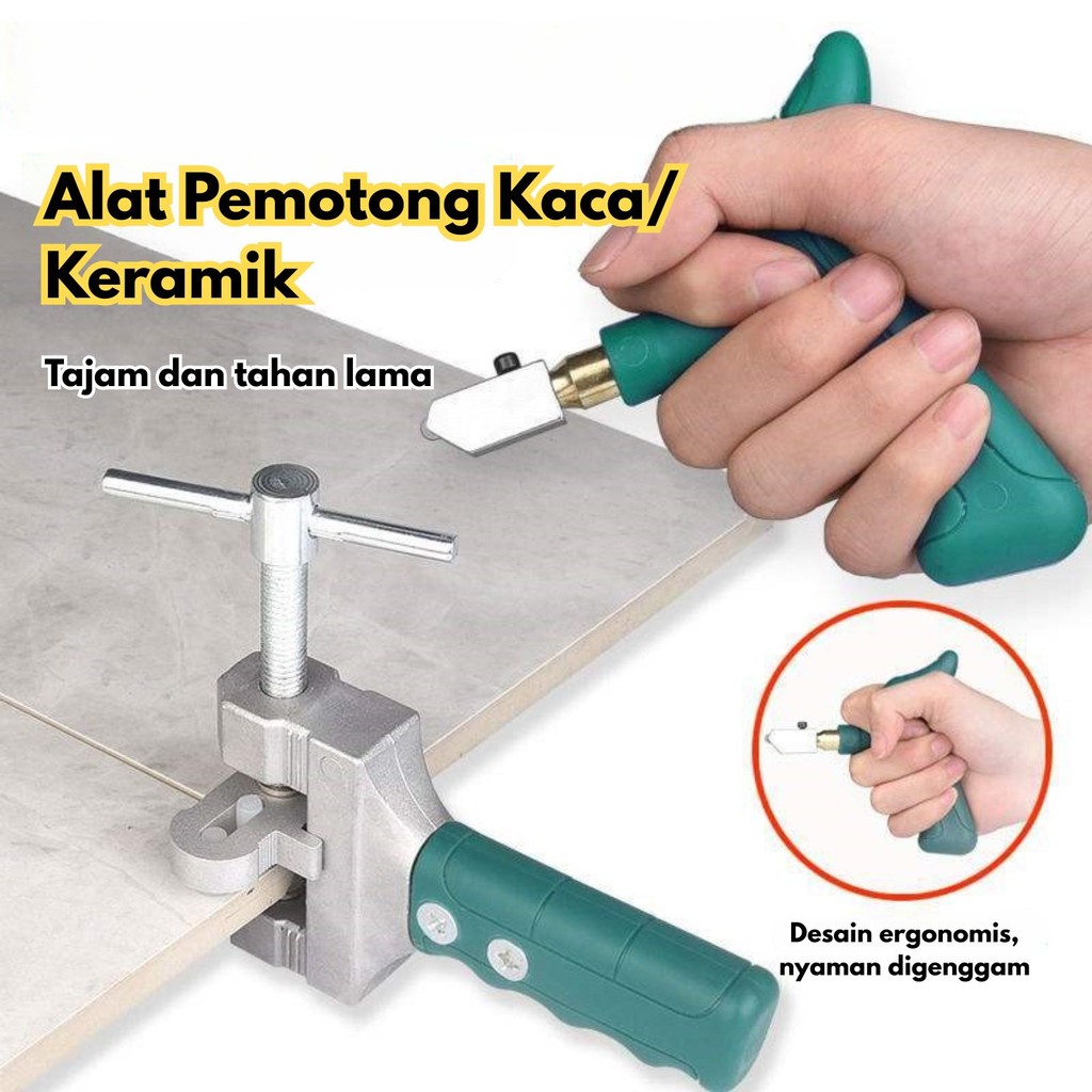 Jual 10in1 Alat Pemotong Kaca Keramik Ubin Glass Cutter Manual ...