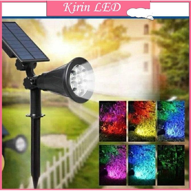 Jual Lampu Taman Tenaga Surya RGB/PUITH/WW ( 9 Mata LED) /Lampu Sorot ...
