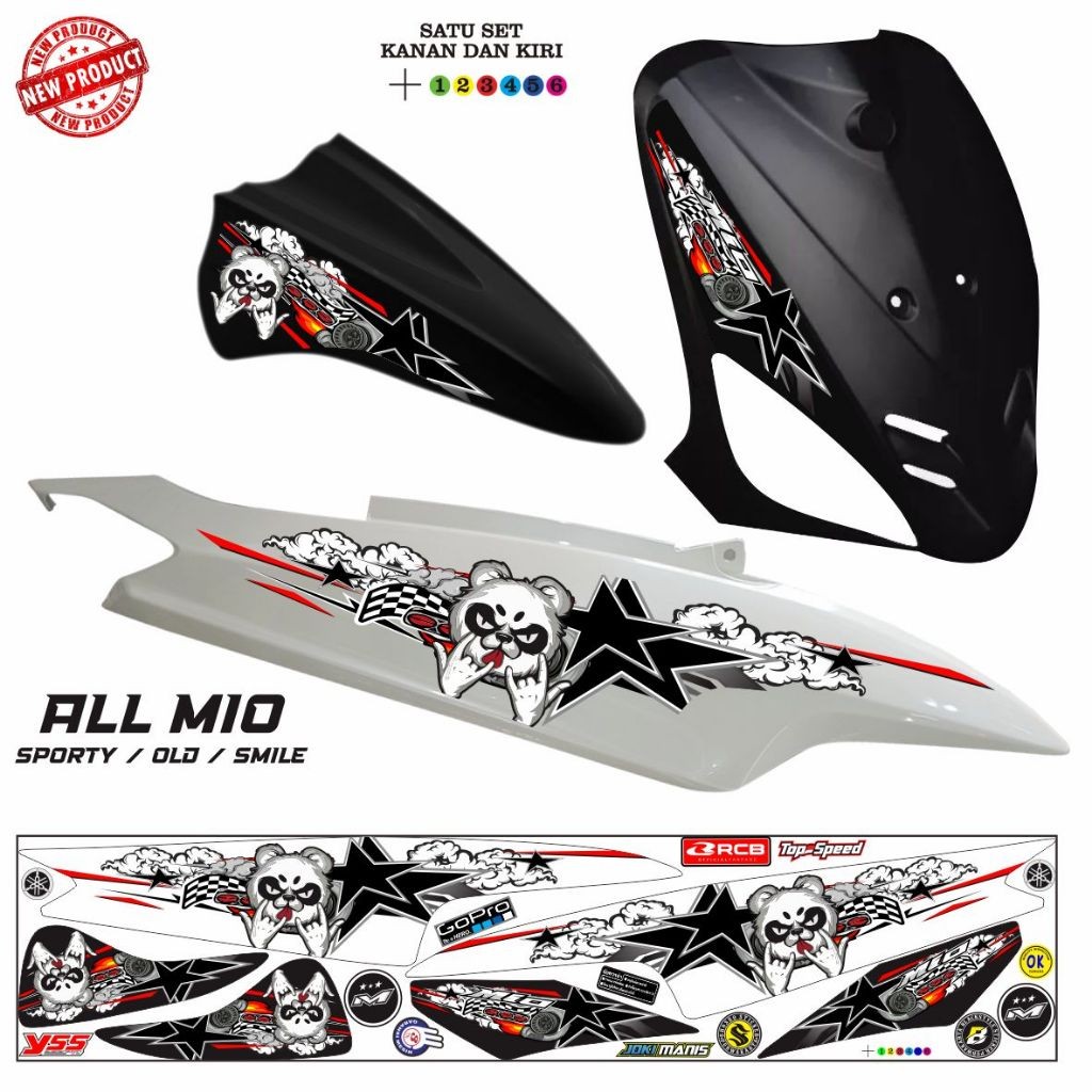 Jual STIKER MIO STRIPING VARIASI ALL MIO OLD MIO SPORTY MOTIF SIMPLE ...