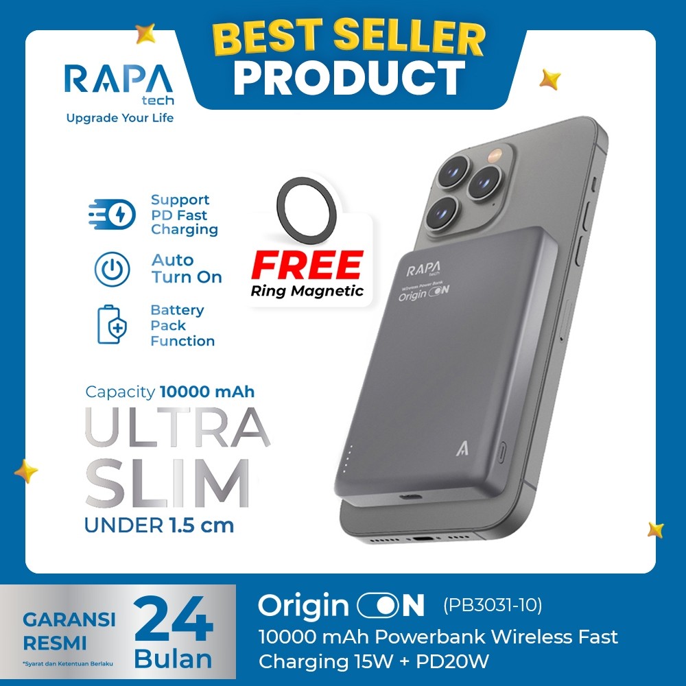 Jual RAPA TECH Powerbank 5000 - 10000mAh Origin on 10000 mAh/ 5000 mAh ...