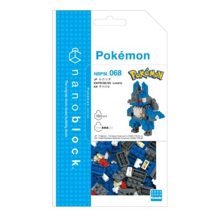 Jual Nanoblock Pokemon Lucario NBPM_068 Kawada Bricks | Shopee Indonesia