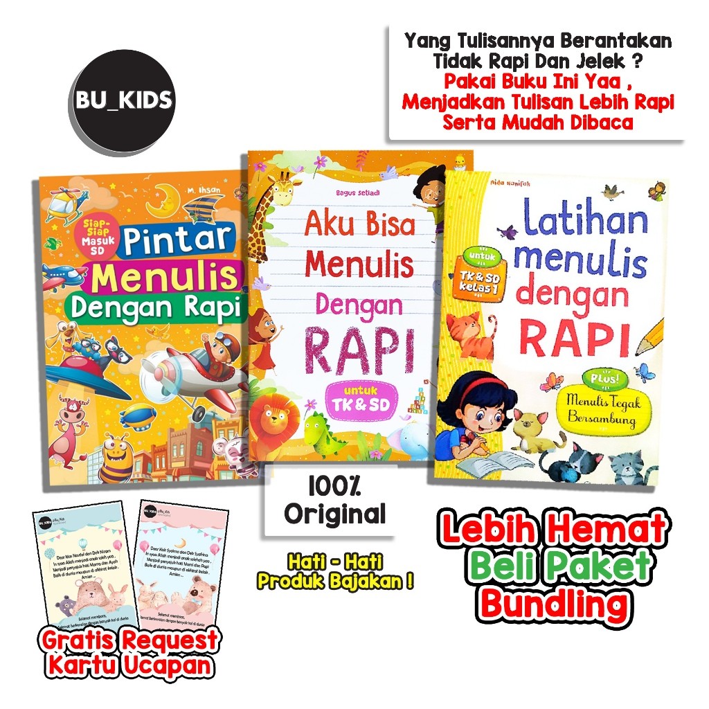 Jual Buku Belajar Menulis Anak Latihan Menulis Dengan Rapi Tegak ...