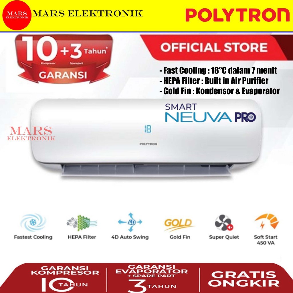 Jual AC POLYTRON PAC-05VZI ( 1/2PK ) 0.5PK - LOW VOLTAGE - NEUVA ...