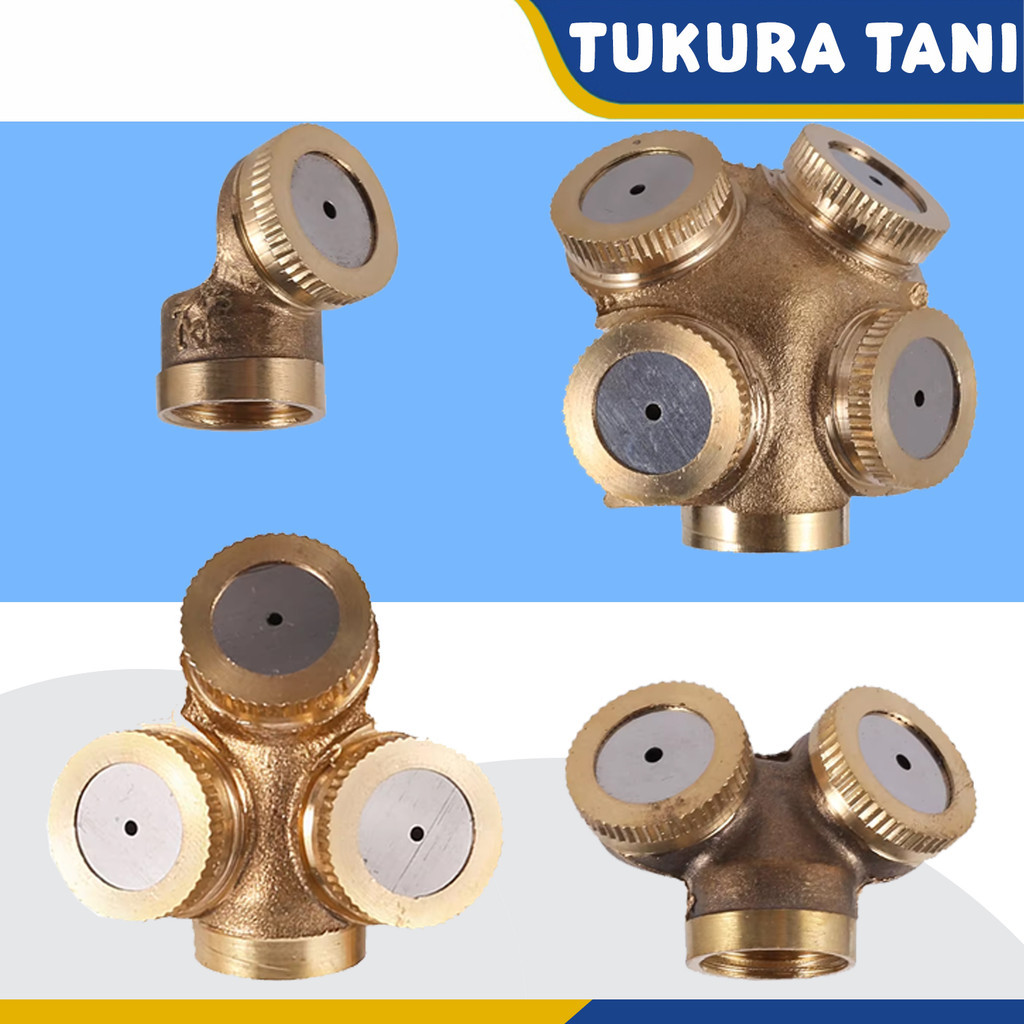 Jual SPRINKLER NOZZLE MISTING KEPALA 3 MATA LUBANG SPRAYER SPUYER ...