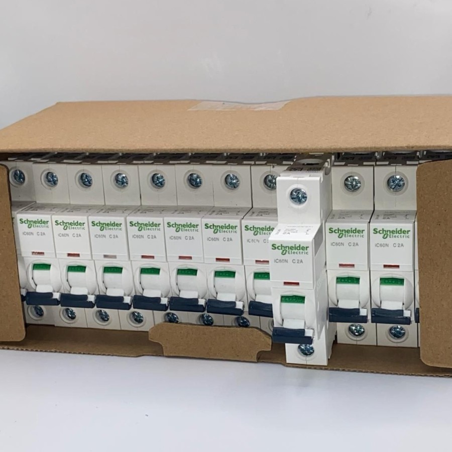 Jual MCB SCHNEIDER IC60N 1P 2A 1phase 6kA A9F74102 MINIATUR CIRCUIT BREAKER 1Pole 1 Phase 1 P ...