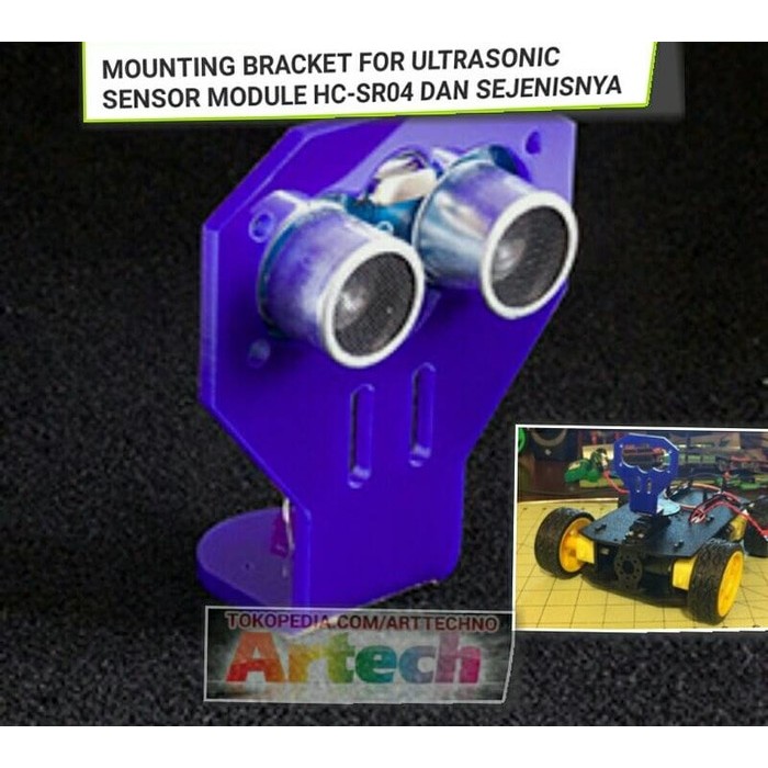 Jual Mounting bracket untuk module sensor ultrasonic tipe HC-SR04 ...