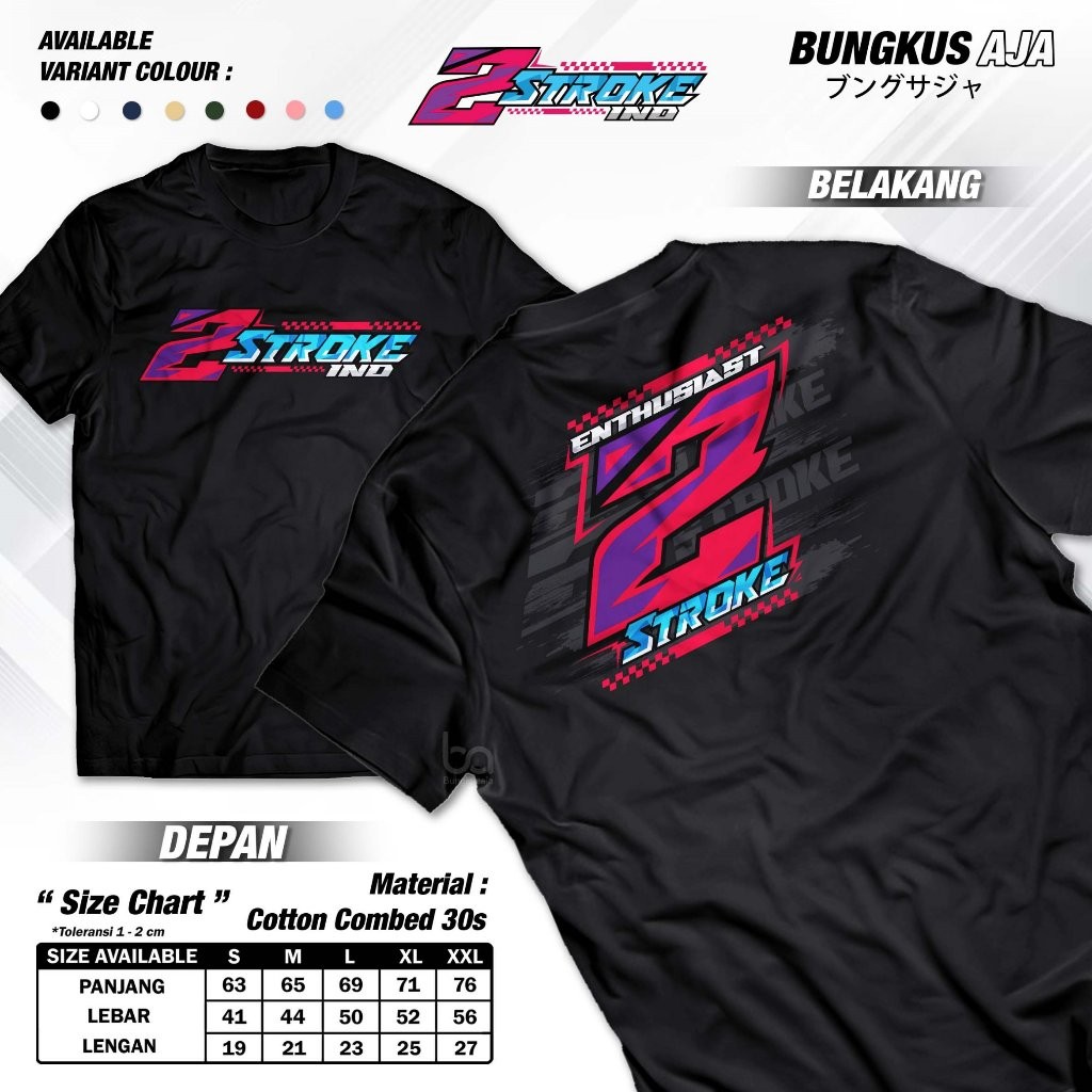 Jual Kaos Racing 2 Stroke Enthusiast Indonesia Tshirt Distro Motor ...