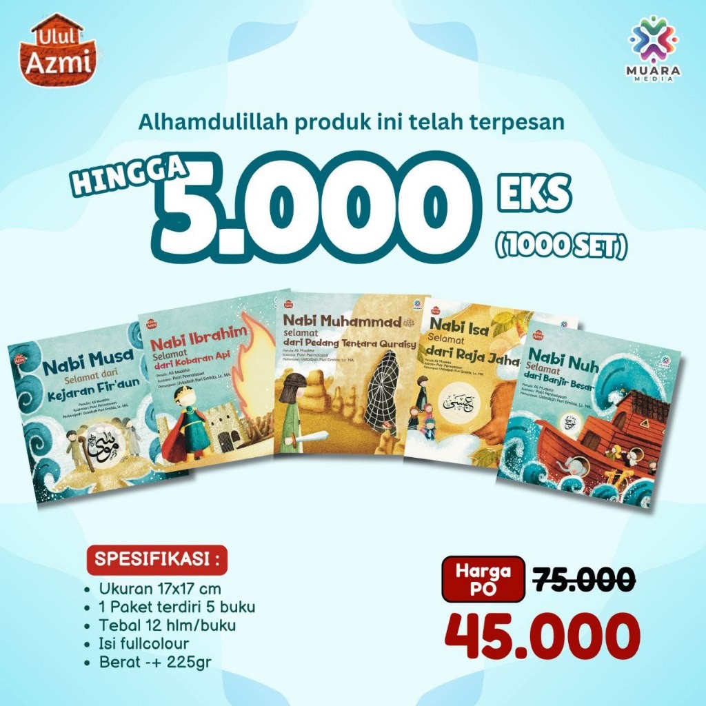 Jual 5 Buku - Buku Kisah Ulul Azmi - Nabi Rasul Nuh Ibrahim Muhsa Isa ...