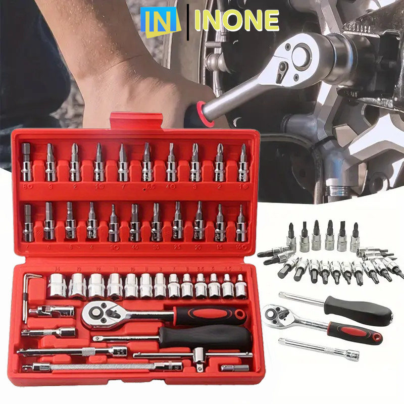 Jual INONE - 46pcs Kunci Sok Set Kunci Socket Full Set Lengkap Repair ...