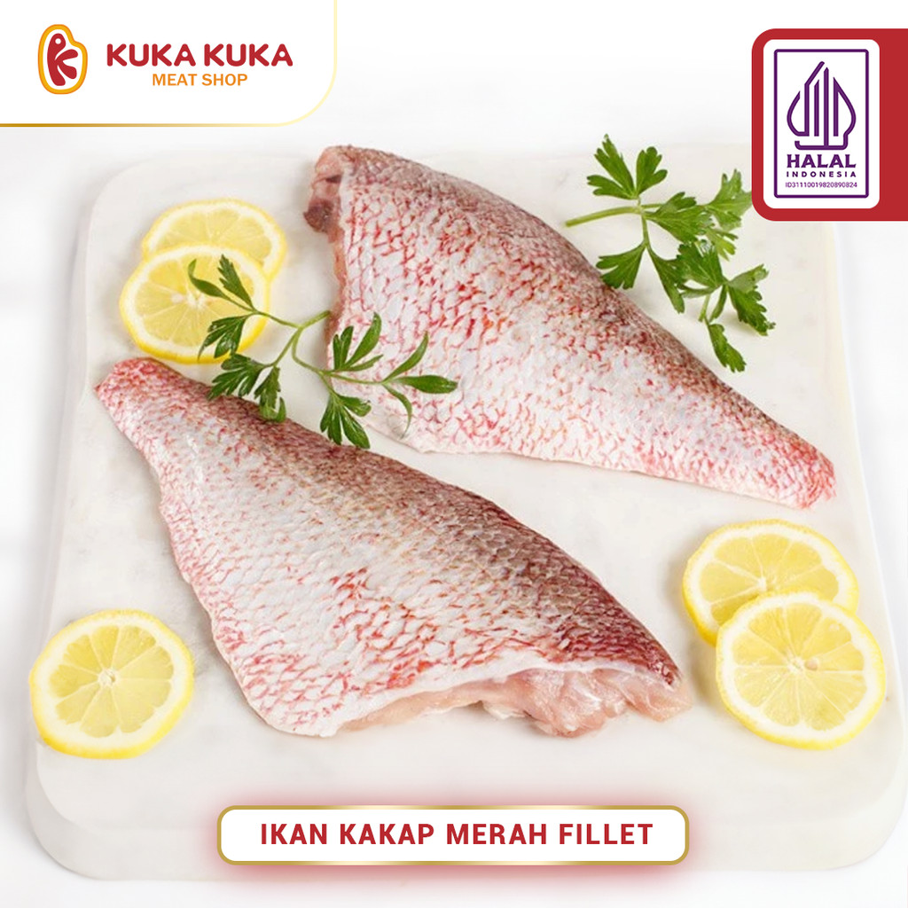 Jual Ikan FIllet Kakap Merah / Red Snapper Fish Fillet Premium 1kg ...