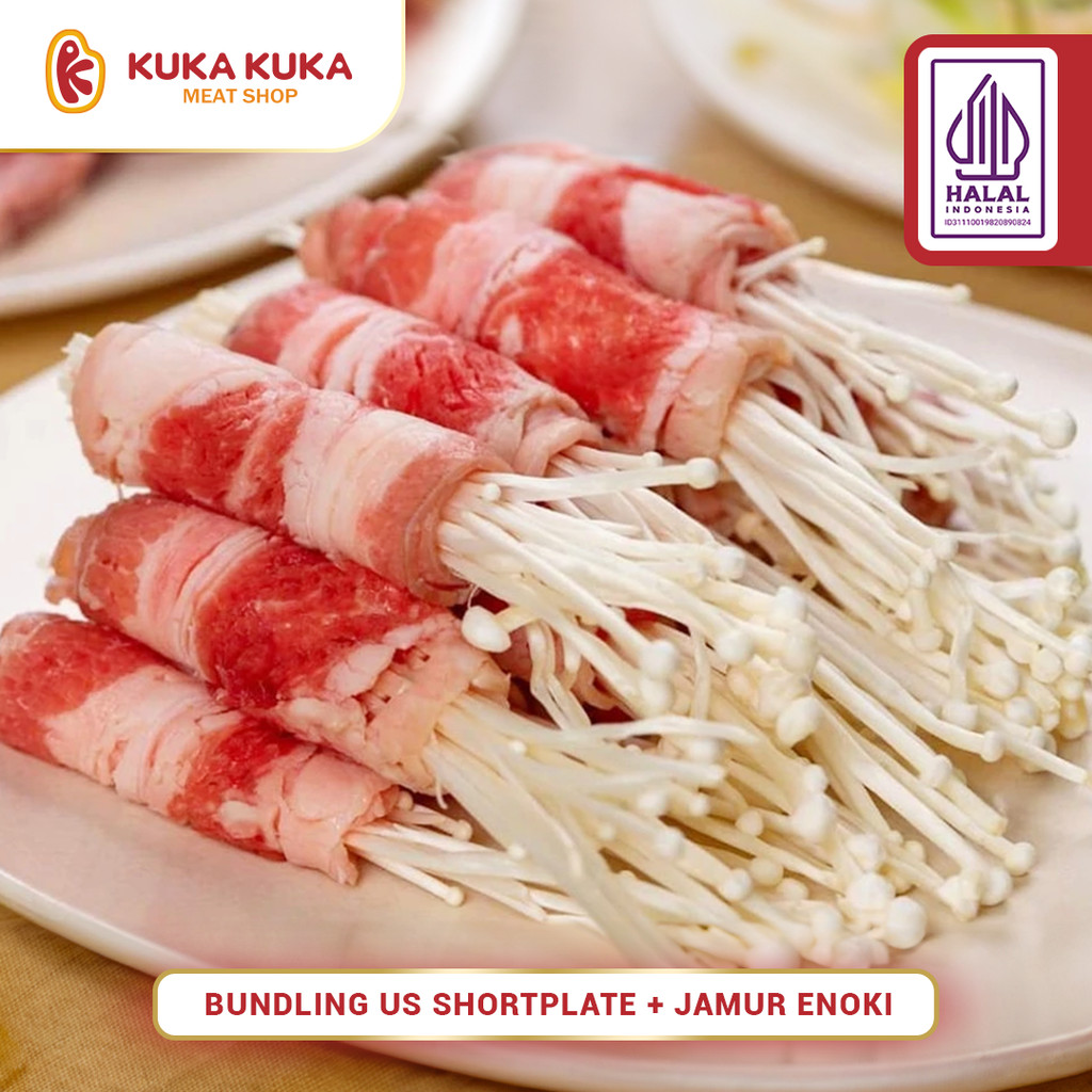 Jual Bundling Hemat Jamur Enoki 3pcs + Daging Sapi Us Shortplate Slice ...