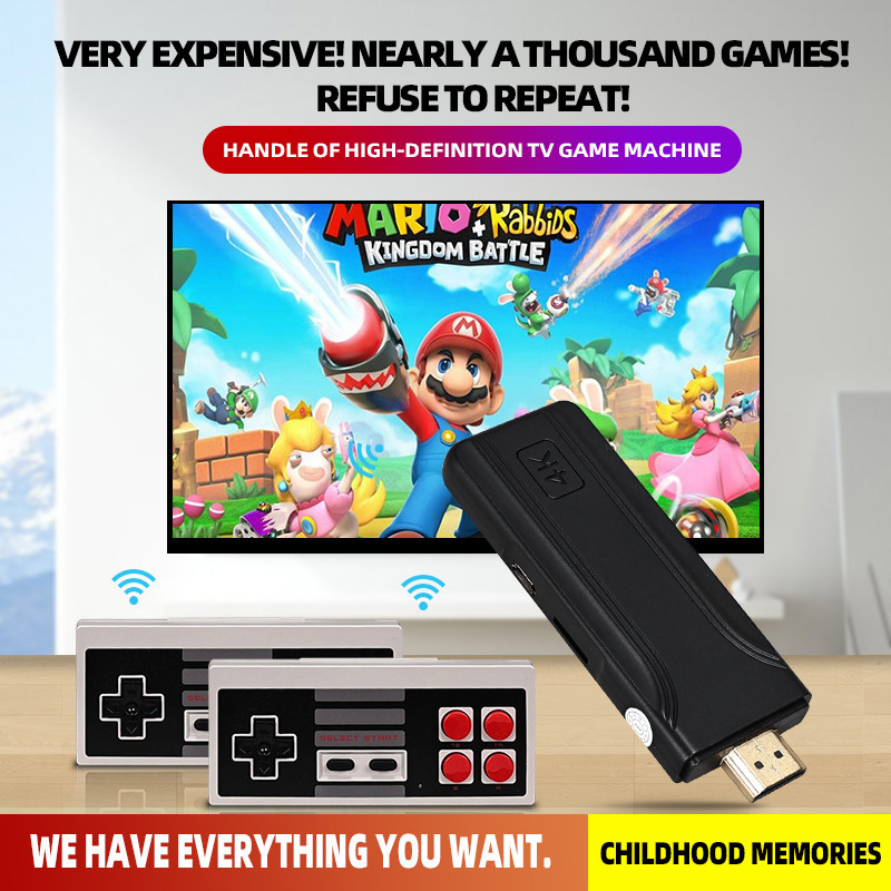 Jual 620 in 1 NES TV game console two-player battle red and white 8-bit ...
