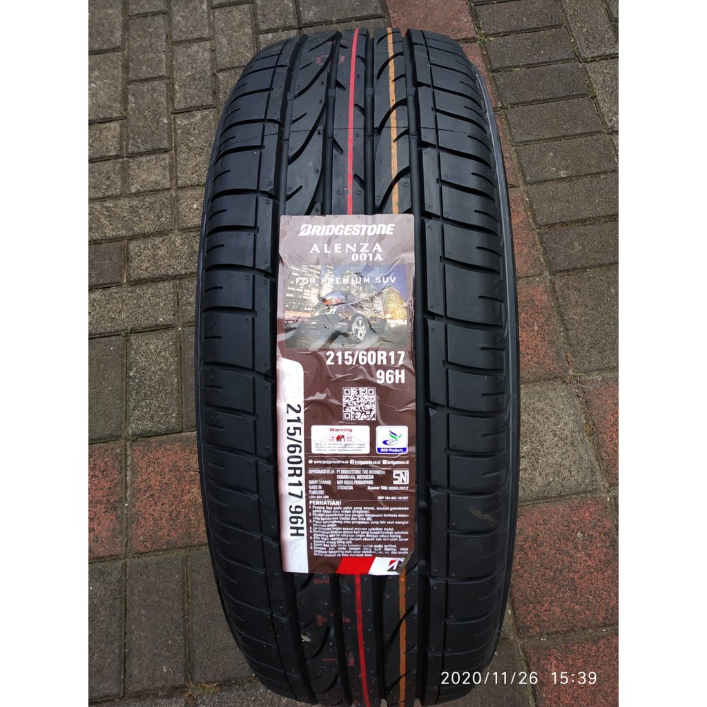Jual Bridgestone Alenza A001 215/60 R17 Ban Mobil All New Terios All ...