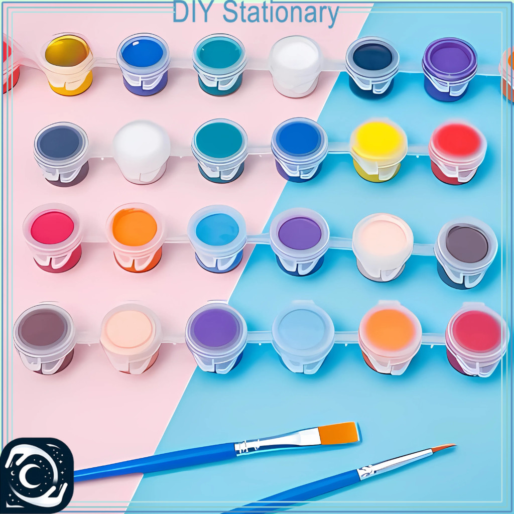 Jual Acrylic DIY Colour Set 6 Warna Cat Aklirik Kanvas Lukis Paint ...