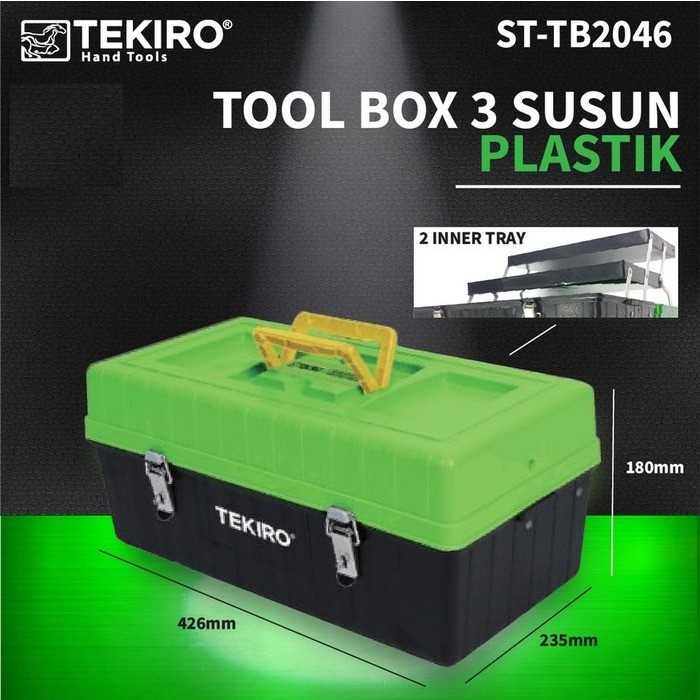 Jual TEKIRO TOOL BOX PLASTIK 3 SUSUN | Shopee Indonesia
