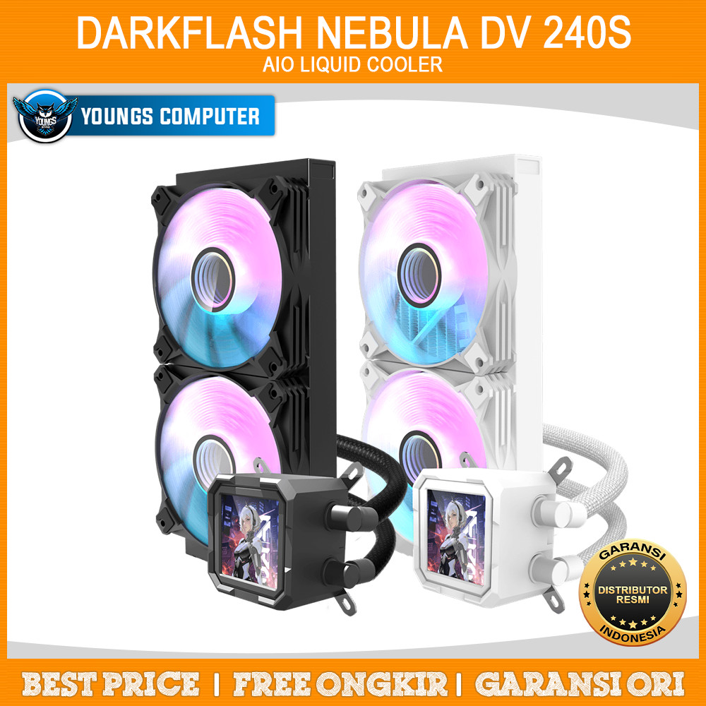 Jual Aigo DarkFlash Wave DV240S 240mm LCD IPS Display Magnetic Modular ...