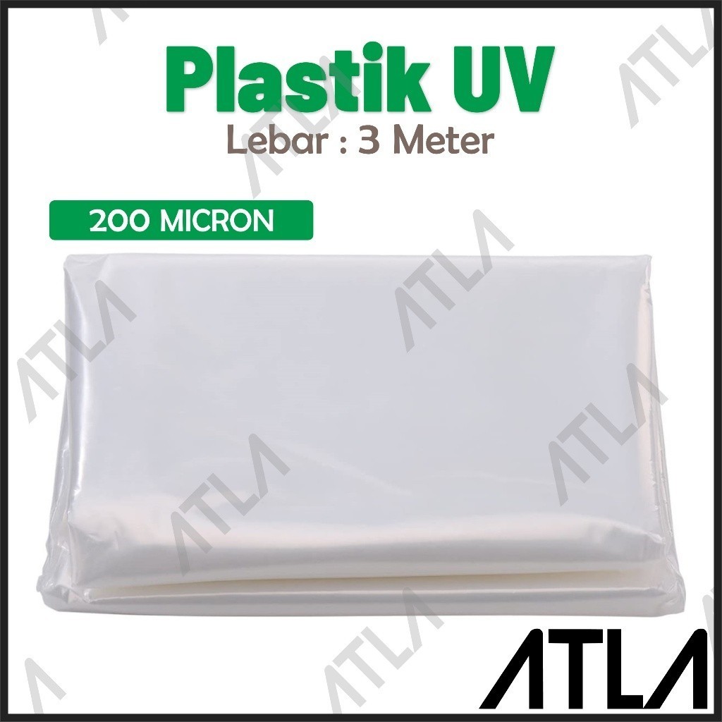 Jual Plastik UV 3 Meter Transparan Green House Film Tutup Atap Kolam Greenhouse Bening 3M ...