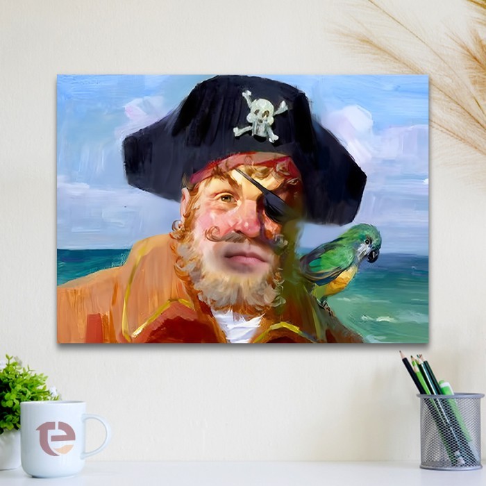 Jual Poster Kapten Opening Spongebob Lukisan Repro Captain Painting ...
