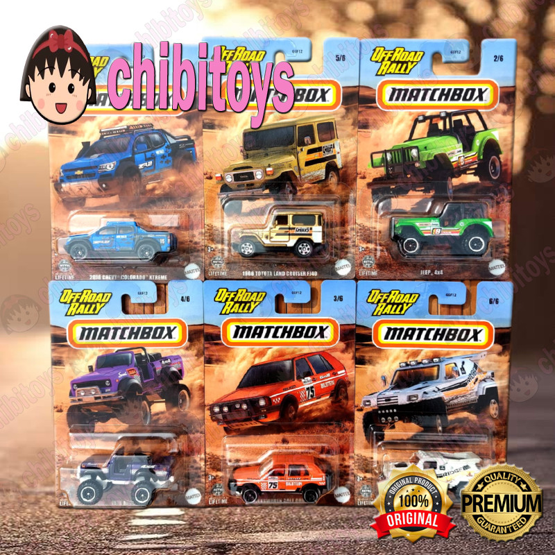 Jual Matchbox Offroad Rally Set 6 Toyota Land Cruiser Jeep Xtreme Scout ...