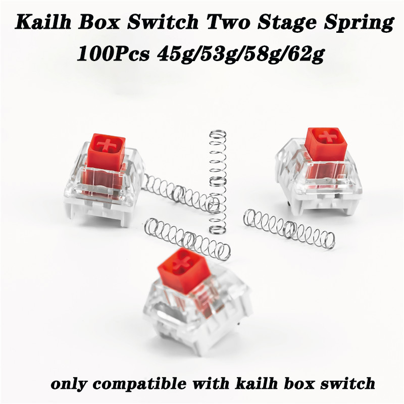 Jual Kailh Box Switch Spring Two-Stage 100Pcs 45 53 58 62g Custom ...