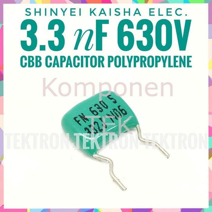 Jual Shinyei Kaisha Elec. 3.3nF 630V Polypropylene CBB capacitor Audio ...
