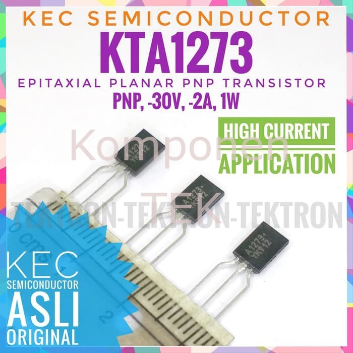Jual KEC KTA1273 PNP -30V -2A 1W 2SA1373 A1273 1273 asli original ...