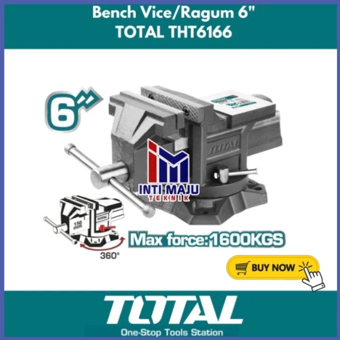 Jual Ragum Catok Meja 6 inci TOTAL THT6166 Alat Penjepit Besi / Bench ...