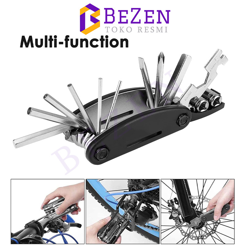 Jual Bike Toolkit Kunci Sepeda Set 16 in 1 Obeng Kunci L Tool Kit /Kunci Sepeda Set 16 In 1 ...
