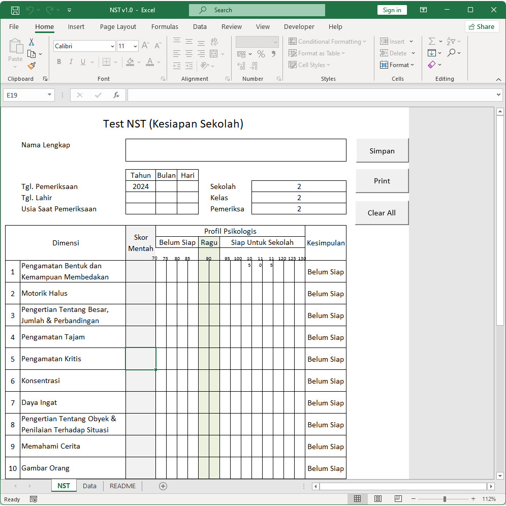 Jual Aplikasi Skoring NST (Tes Kesiapan Sekolah) | Shopee Indonesia