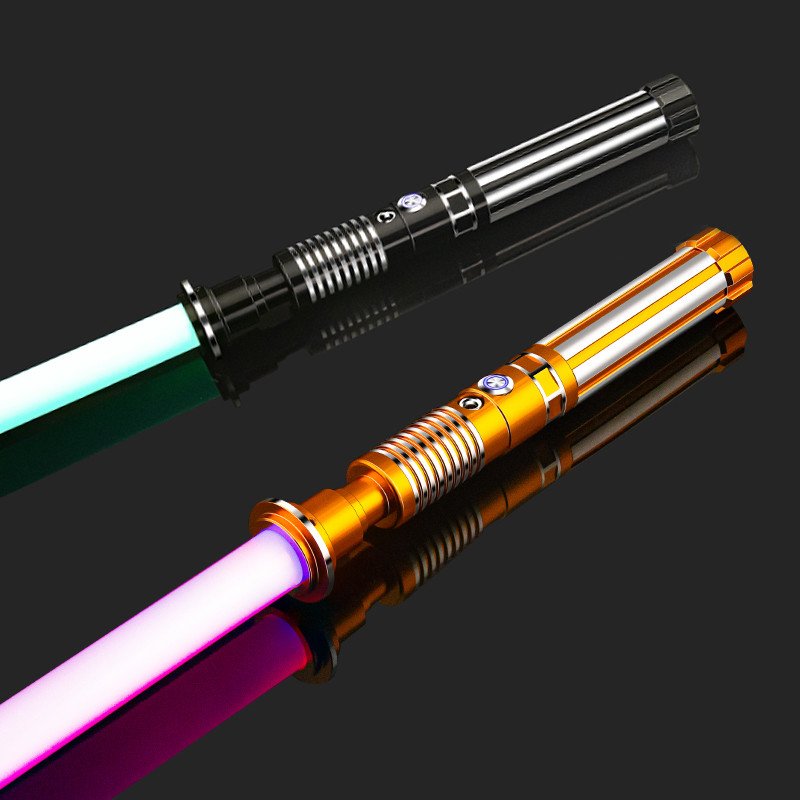 Jual Luke Metal Lightsaber RGB Laser Sword Rave Toy Heavy Dueling Metal ...