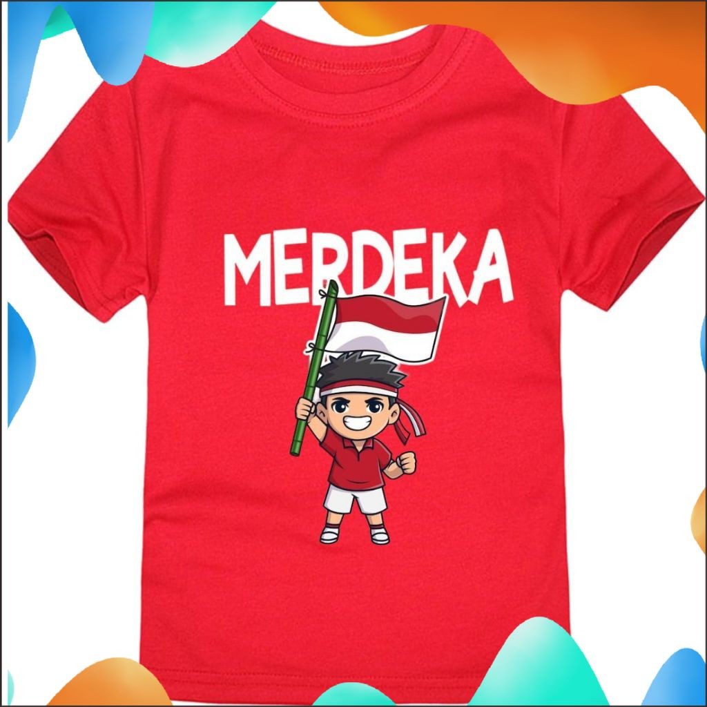 Jual RHD Kaos Distro Anak Kemerdekaan Indonesia 17 Agustus Hut RI Fashion Kids 22 A6 | Shopee ...