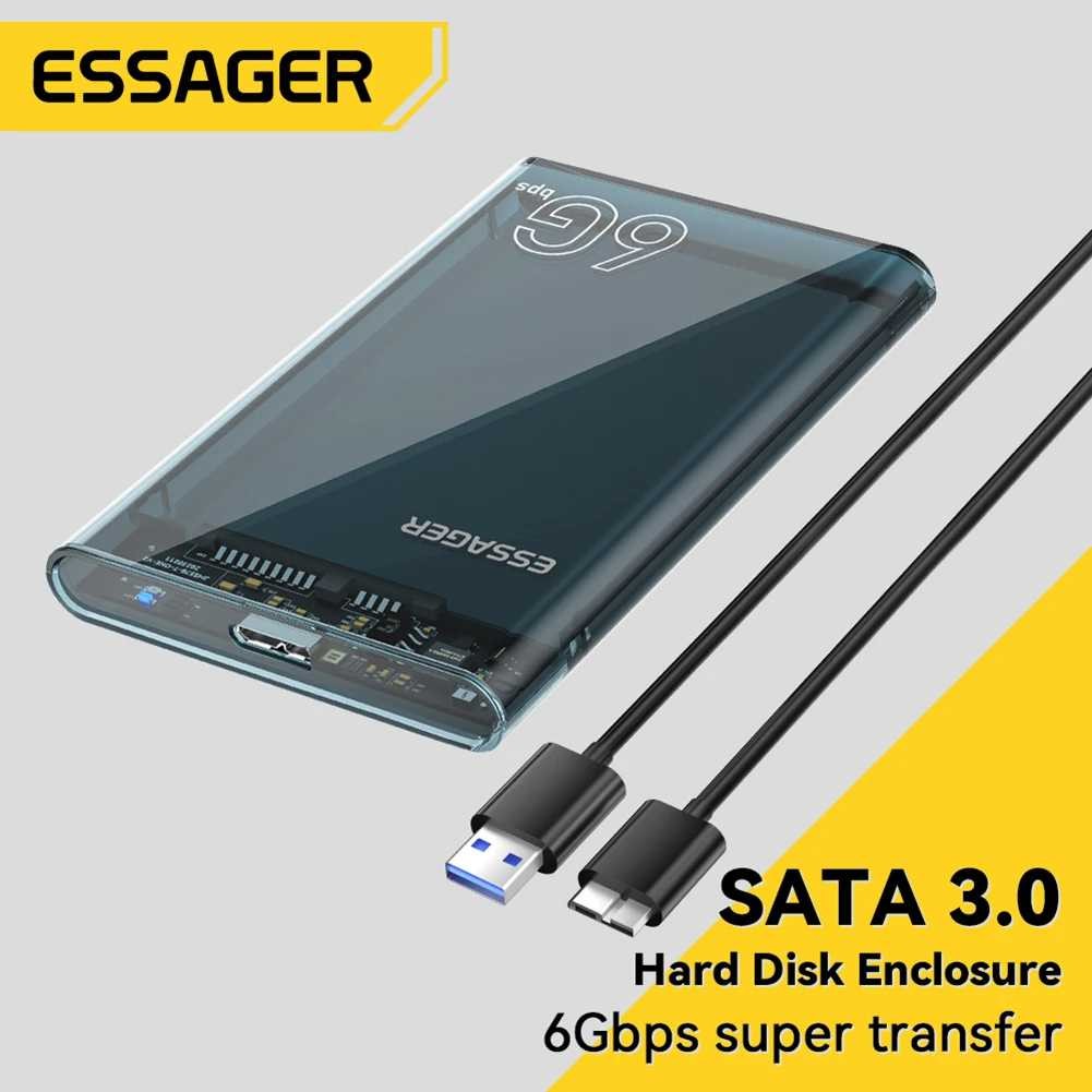 Jual ESSAGER External SSD HDD SATA Enclosure 2.5 Inch USB 3.0 - EYPS0-XZ20-P ( Mughnii ...