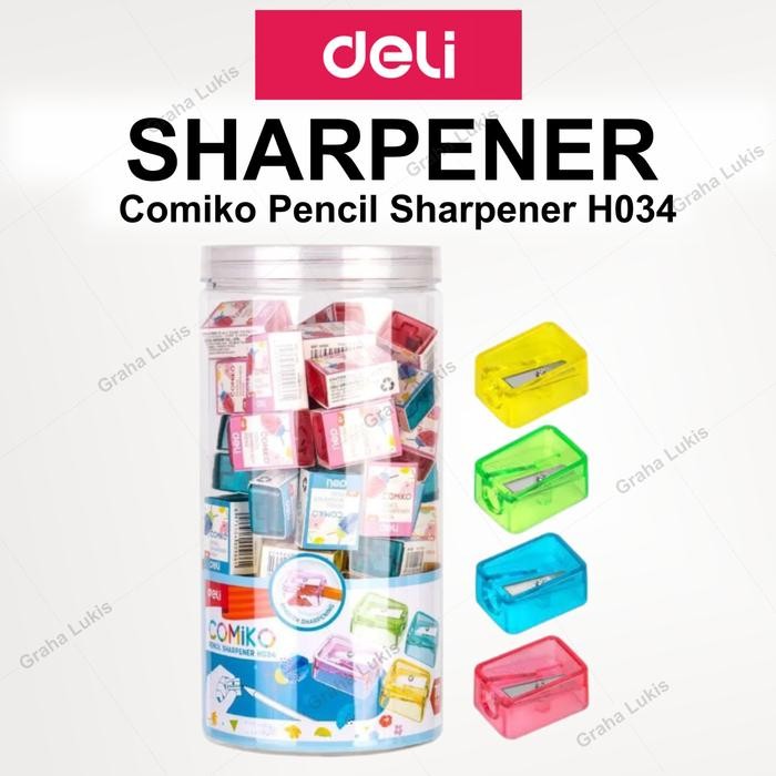Jual Deli Sharpener / Comiko Rautan Pensil H034 | Shopee Indonesia