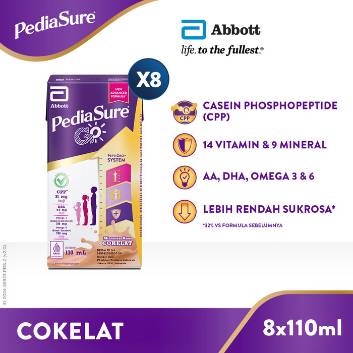 Jual PediaSure Go Cokelat (1-10th) - Nutrisi UHT - 8x110ml | Shopee Indonesia