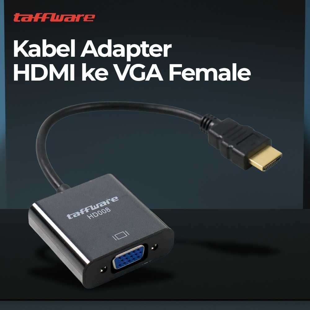 Jual Taffware Kabel Adaptor HDMI ke VGA Female - HD008 | Shopee Indonesia