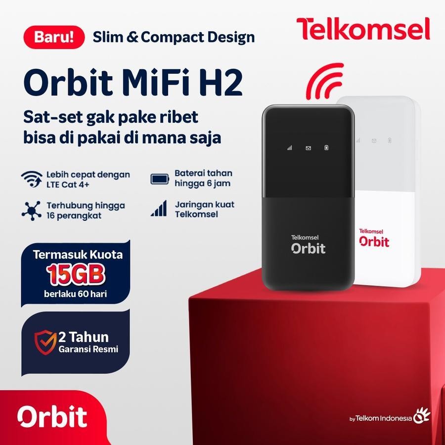 Jual Telkomsel Orbit Mifi H2 Portable Modem Wifi Huawei E5586-926 (Baterai 1500 mAh) Free 15GB ...
