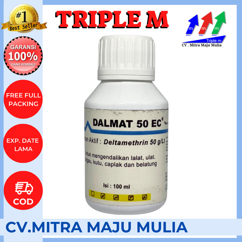 Jual Dalmat 50 ec 100 ml Triple M - obat kutu anjing kucing mandi ...