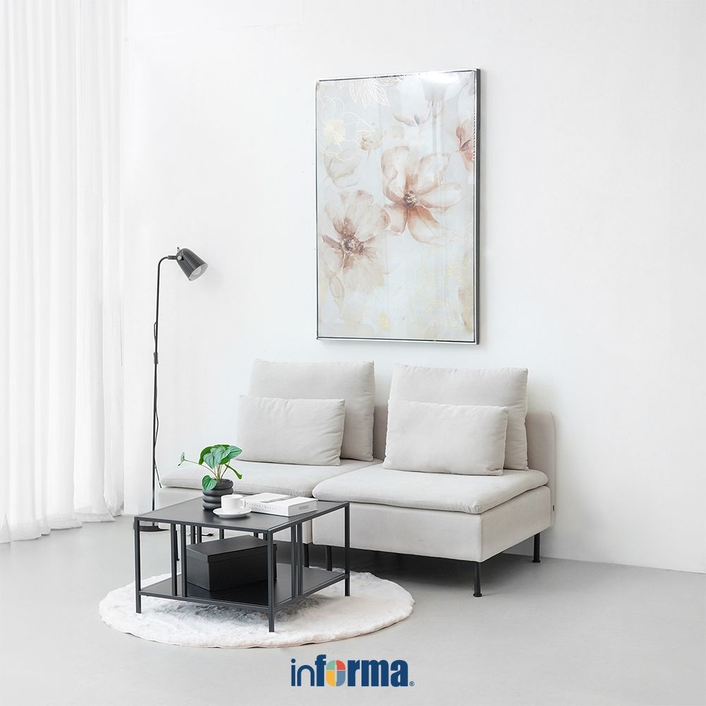 Jual Informa Set 2 Pcs Levi Sofa Modular Armless Fabric - Krem Beige ...