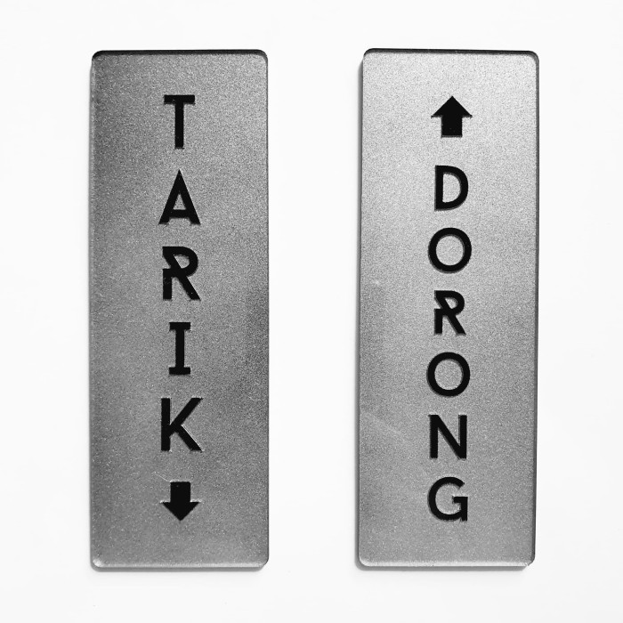 Jual RZ99 Sign Akrilik Pintu TARIK DORONG - Signage Cafe / Restaurant ...