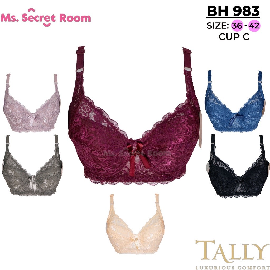 Jual TALLY BRA BH 983 | TANPA BUSA | CUP C |FULL CUP| ADA KAWAT | SIZE 36-42 | KAIT 2 | BAHAN ...