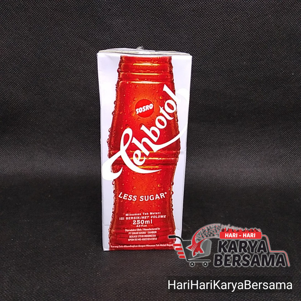 Jual MINUMAN TEH BOTOL SOSRO LESS SUGAR KOTAK 250ML | Shopee Indonesia