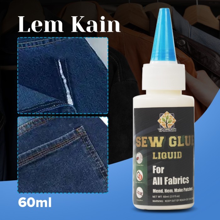 Jual Lem Perekat Kain Kulit Cairan Liquid Sew Glue Celana Jeans ...